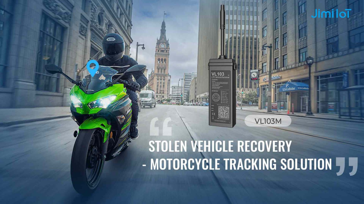 Stolen Vehicle Recovery - Motorcycle Tracking Solution - Jimi IoT